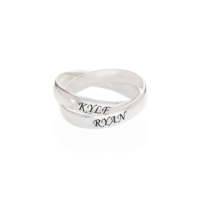 Charlize 2 Russian Rings in Sterling Silver | MYKA