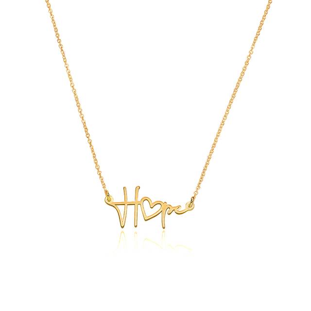 Hope Necklace in 18ct Gold Vermeil | MYKA