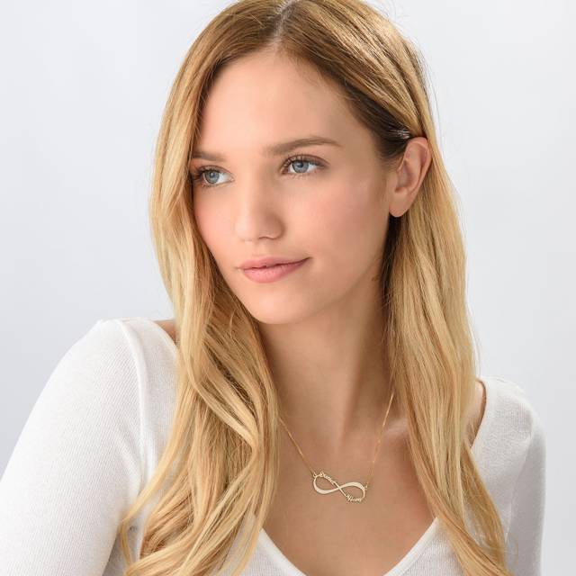 Infinity-Namenskette - 750er Gold-Vermeil | MYKA (vorher bekannt als ...