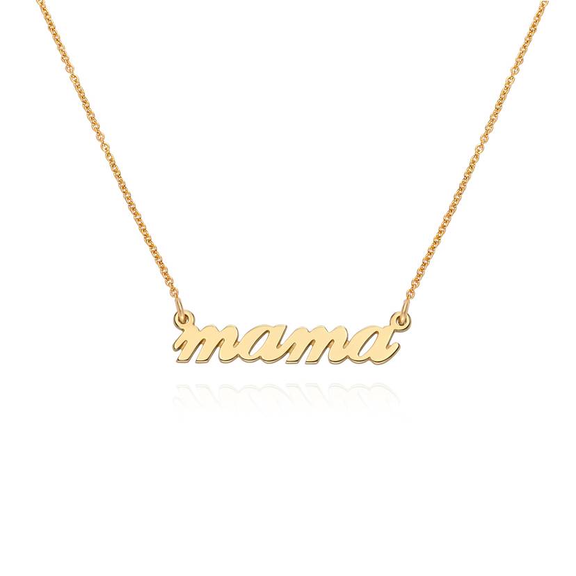 Mama Cursive Necklace in 18K Gold Vermeil - MYKA