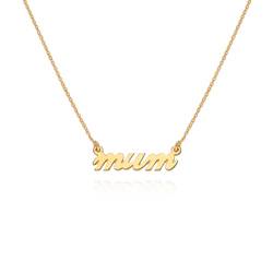 Mum Cursive Necklace in 18ct Gold Plating | MYKA