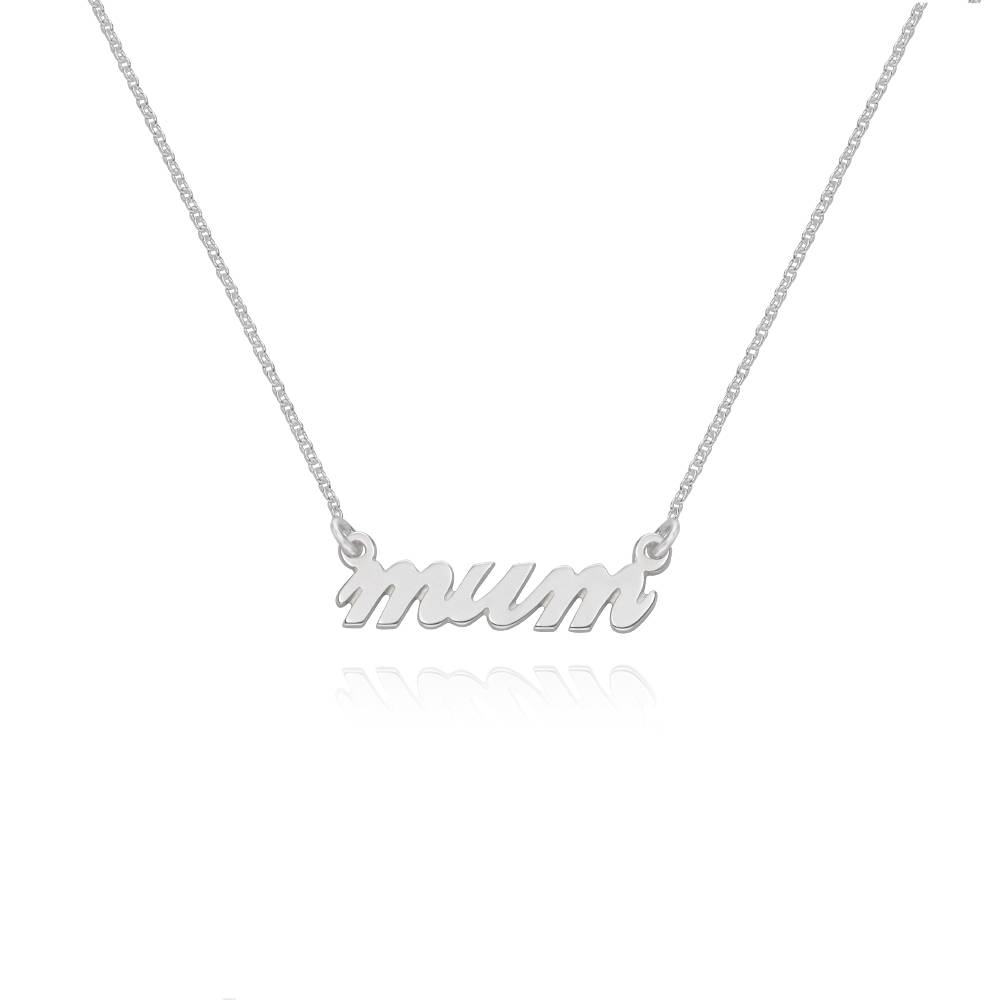 Mum Cursive Necklace in Sterling Silver | MYKA