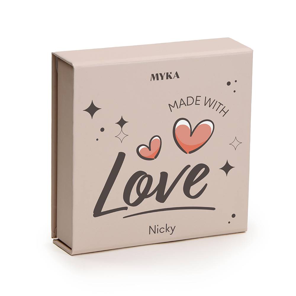 Russische Ring Ketting met 3 Ringen in 18k Rosé Verguld | MYKA