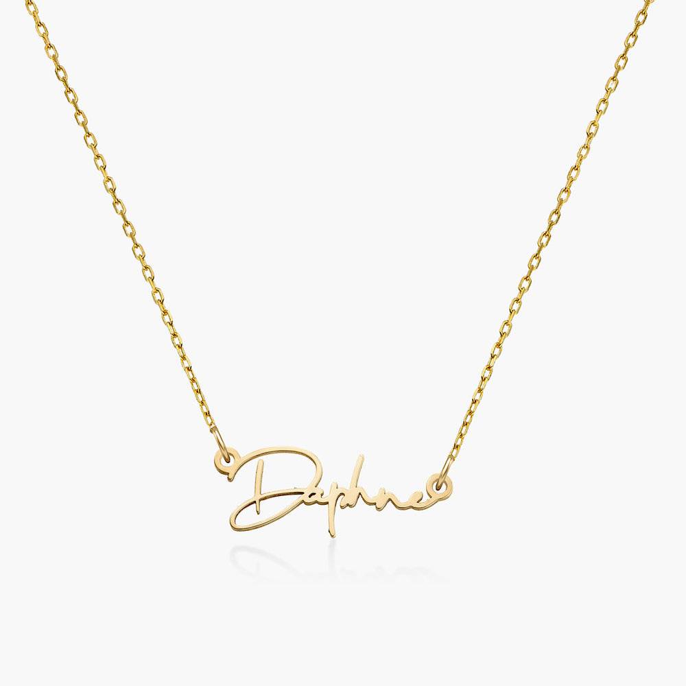 Paris Name Necklace in 14K Solid Yellow Gold - MYKA