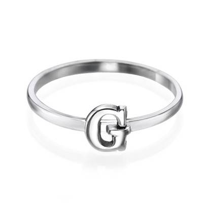 Letter Ring in Sterling Silver - MYKA