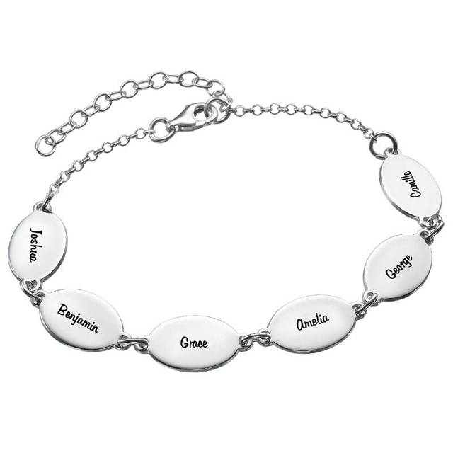 Mum Bracelet with Kids Names in Sterling Silver | MYKA