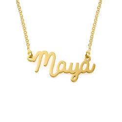 Collana con Nome Piccola in Cursiva in Oro Vermeil 18k - MYKA