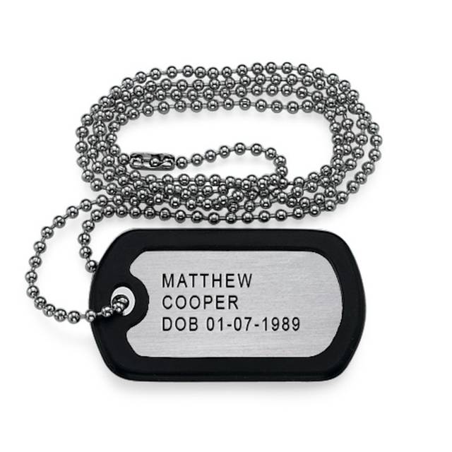 Personalisierte Dog Tag Halskette für Männer | MYKA (vorher bekannt als ...