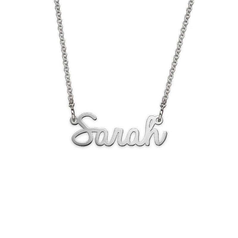 Tiny Cursive Name Necklace in Sterling Silver | MYKA